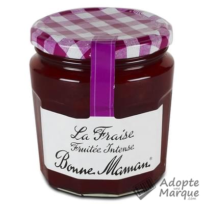 Bonne Maman Fruitée Intense - Confiture Fraise Le bocal de 340G ...