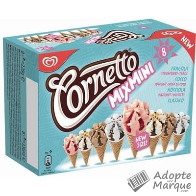 Cornetto Assortiment Glaces Mix Mini Fruits La boîte de 8 cônes - 480ML ...