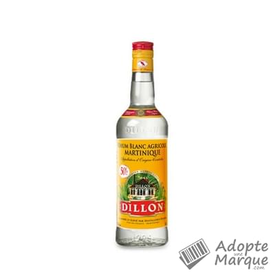 Dillon Rhum Blanc agricole - 50% vol. La bouteille de 70CL ...