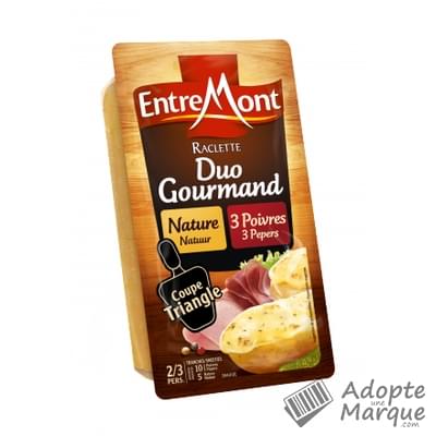 Entremont Raclette Duo Gourmand Nature & Trois Poivres La barquette de ...