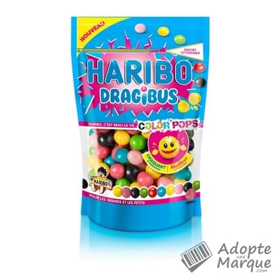 Haribo Bonbons Dragibus Color Pops Le sachet de 200G | AdopteUneMarque.com