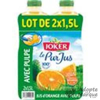 Joker Le Pur Jus - Jus d'Orange avec pulpe "Les 2 bouteilles de 1,5L" | AdopteUneMarque.com